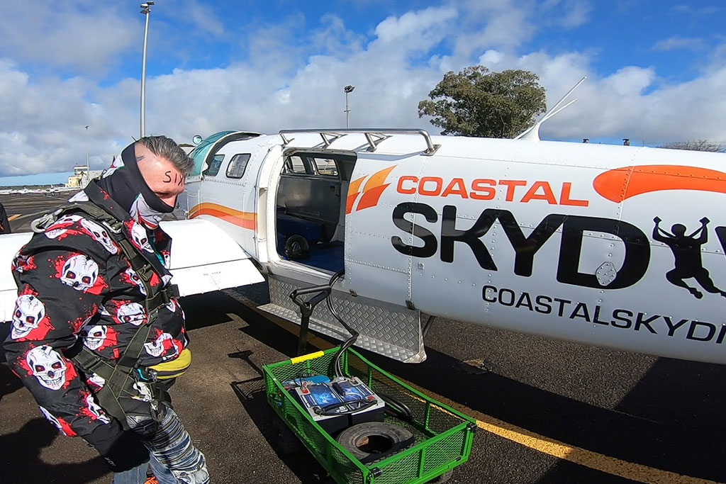Tandem Skydiving on his 60th Birthday - Coastal Skydive